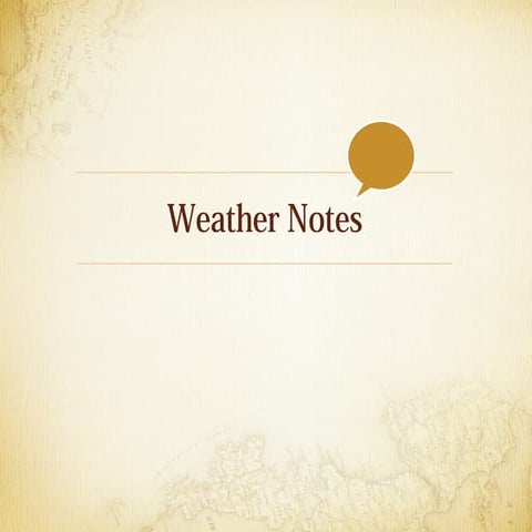 Weather and Weather Elements | PPT