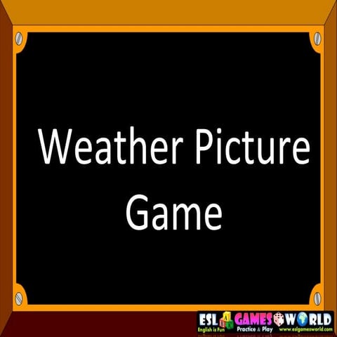 Weather picture games | PPT | Weather | Science