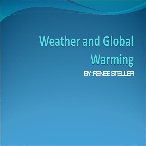 Weather, Climate and Seasons in english version | PPTX