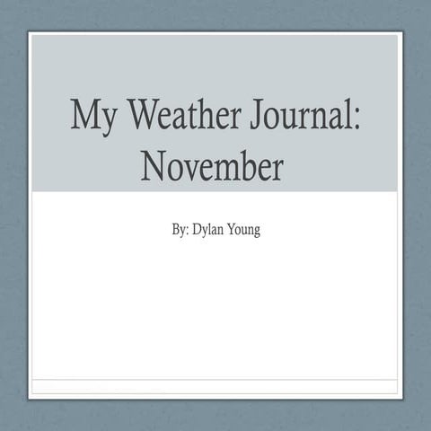 Weather presentation | PPT