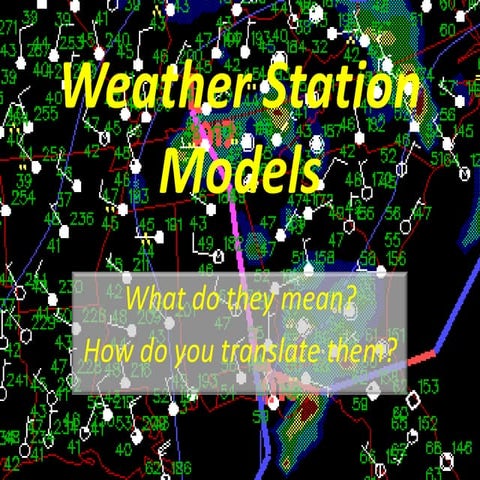 Weather Station Models | PDF