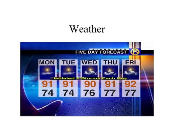 Weather 2-1 | PPTX