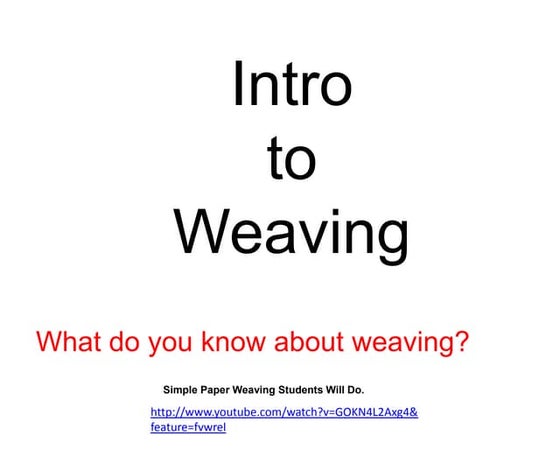 Kente weaving Powerpoint | PPTX