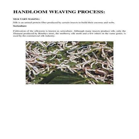 Weavingprocess | PDF | Needlework | Arts and Crafts
