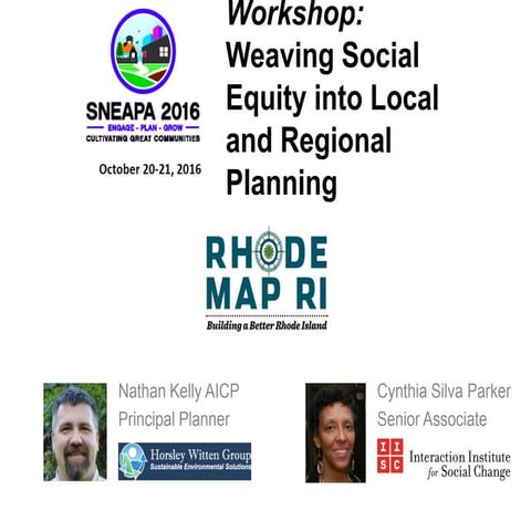 Weaving social equity into the urban planning process | PDF