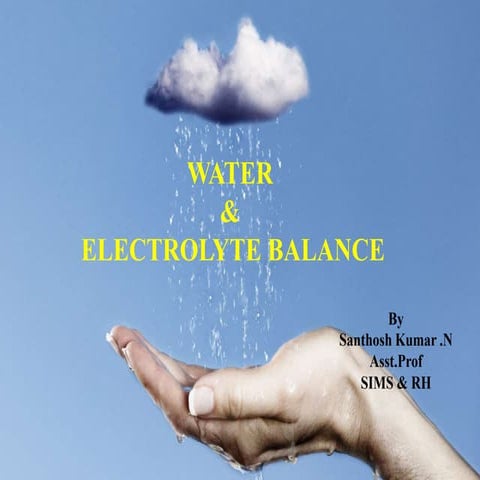 W&EB-01: Water & Electrolyte Balance | PPTX