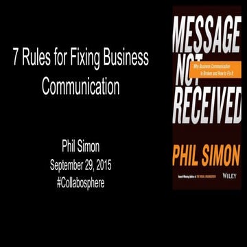 7 Rules for Fixing Business Communication | PPT