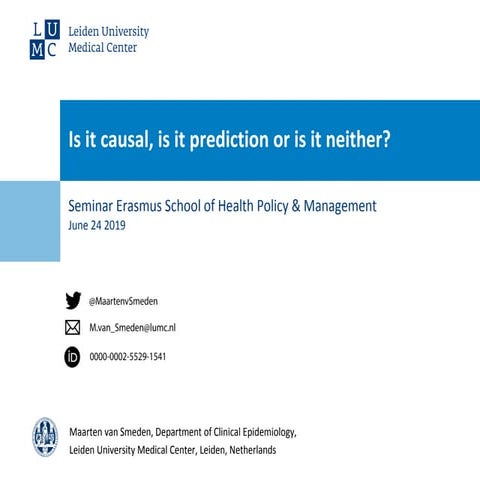 Is It Causal Is It Prediction Or Is It Neither Ppt