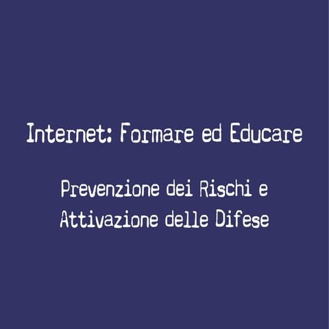 Internet: Formare ed Educare | PDF