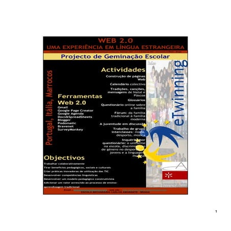 Web 2.0 un projet eTwinning | PPT