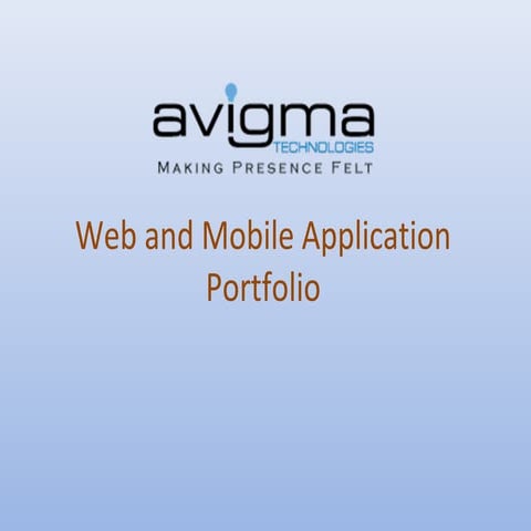 Web and-mobile-application-portfolio | PPT