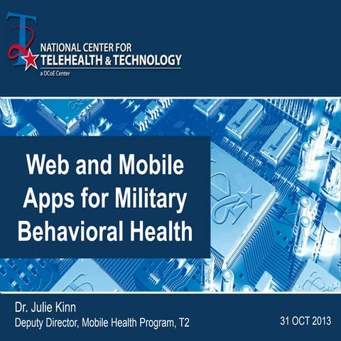 Web And Mobile Apps for Military Behavioral Health | PPTX