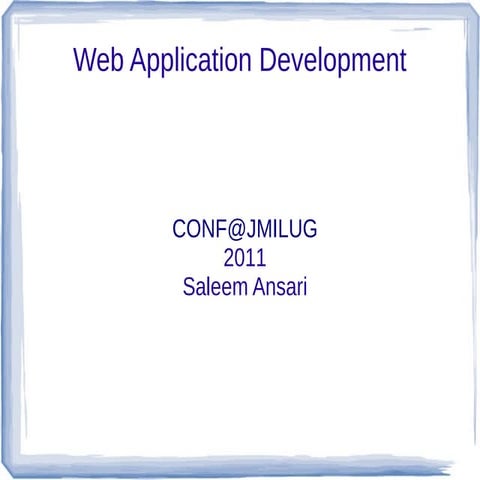 Web Application Development | PDF