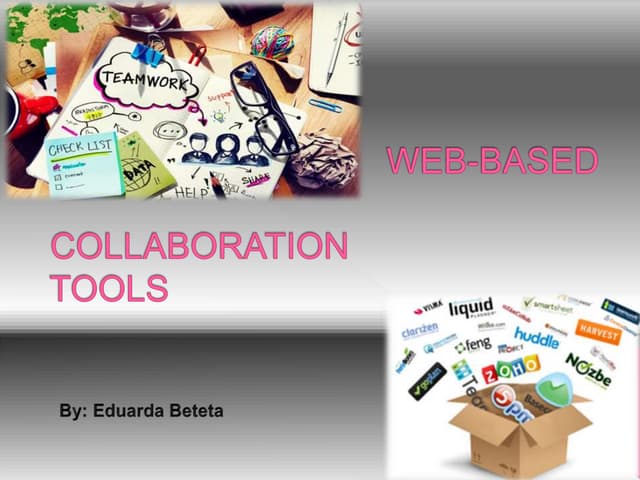 Web Based Collaboration Tools Pptx Internet For Beginners Internet