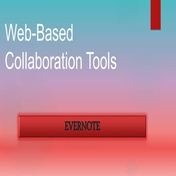 Web Based Collaboration Tools Ppt