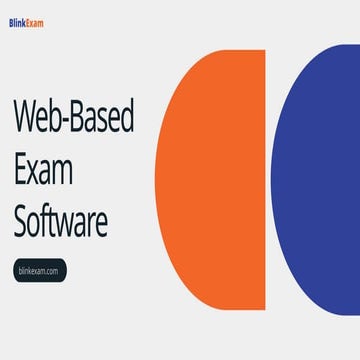 Check out our latest PPT on “Web-Based Exam Software | PPTX