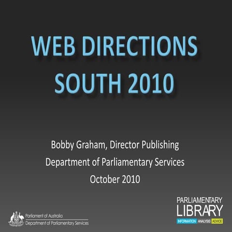 Web directions-south-2010 | PPT
