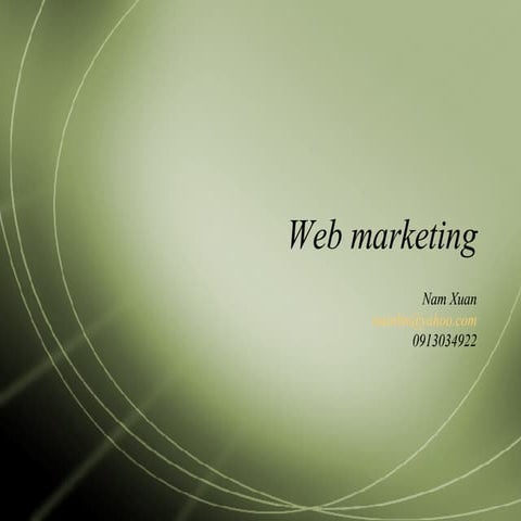 Web Marketing | PPT