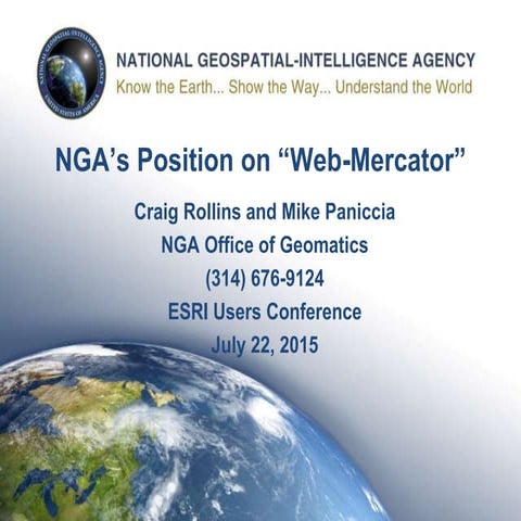 NGA’s Position on “Web-Mercator” | PPTX