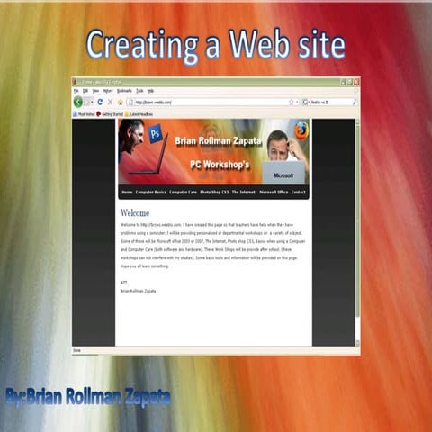 Web Page Creation using weebly | PPT