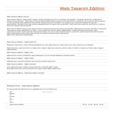 Web tasarim-egitimi | PDF