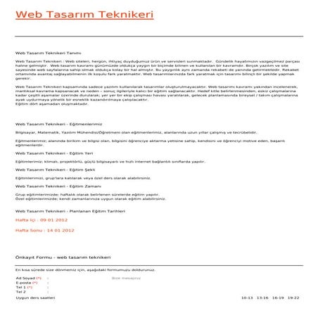 Web tasarim-teknikeri | PDF