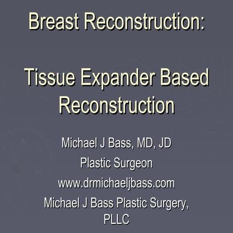 Web tm implant based breast reconstruction | PPT