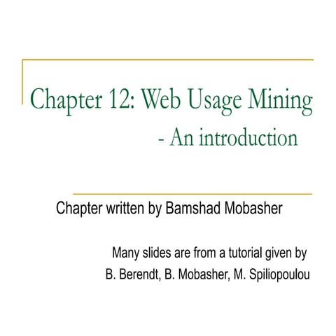 Web Usage Mining Ppt 9015