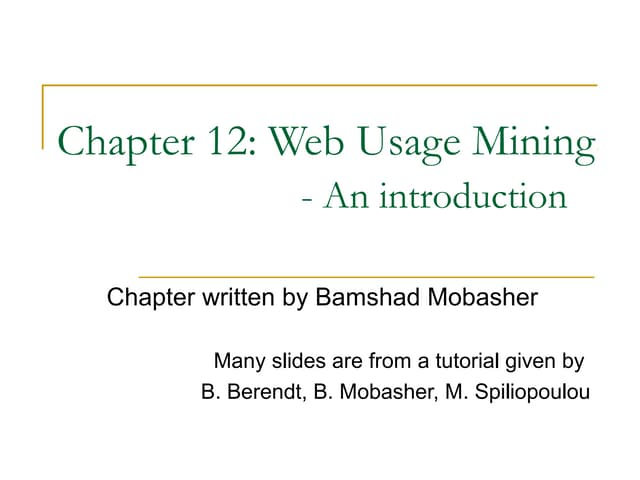 Web Usage Mining Ppt 9015