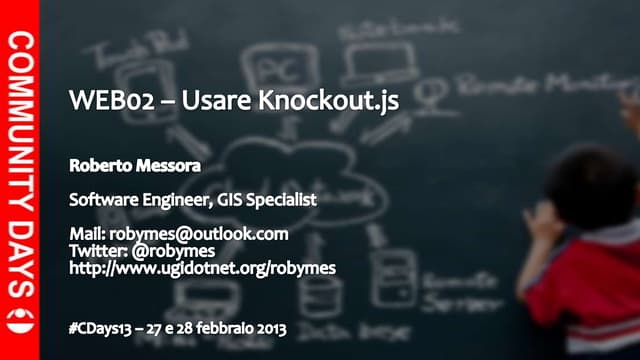 Usare Knockout JS | PPTX Usare Knockout JS | PPTX