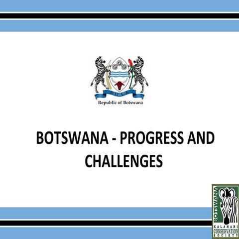 Biodiversity mainstreaming in Botswana: progress and challenges | PPT