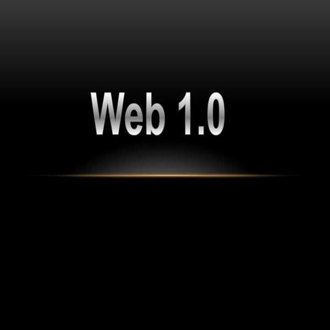 Que es la web 1.0 | DOCX