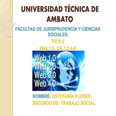 Web 1.0, 2.0, 3.0, 4.0 y 5.0 y Deep web | PPTX