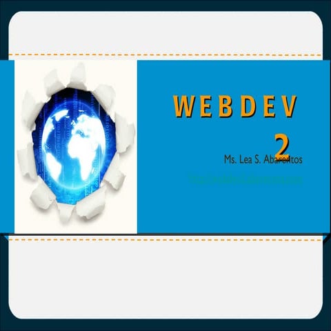 Web2 Week1 PPT | PPT