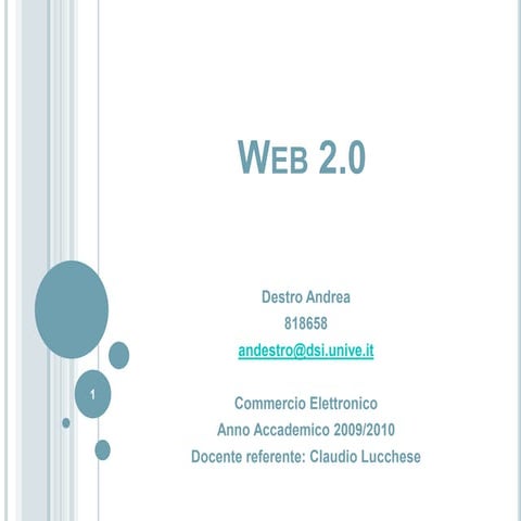 Web 2.0 | PPTX | Web Development | Internet