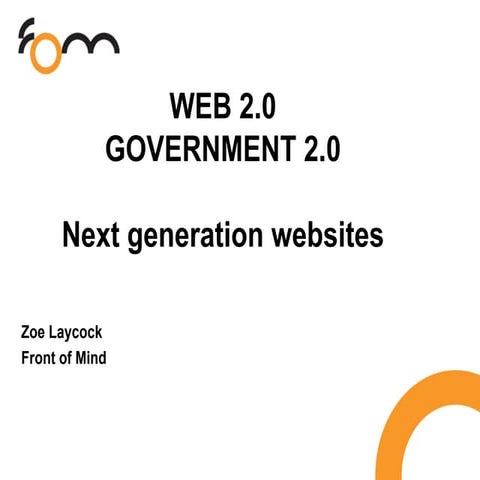 Web 2.0 Government 2.0 | PDF | Web Development | Internet