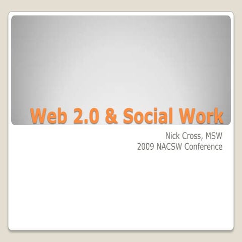 Web2.0 & Social Work | PPTX