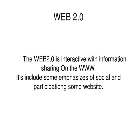 Web2 0 Ppt | ODP