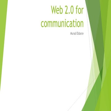 Web 2.0 tools for communication | PPT