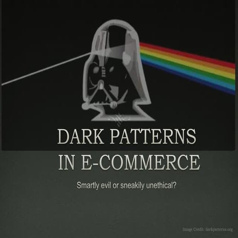 Dark Patterns in E-Commerce | PPTX