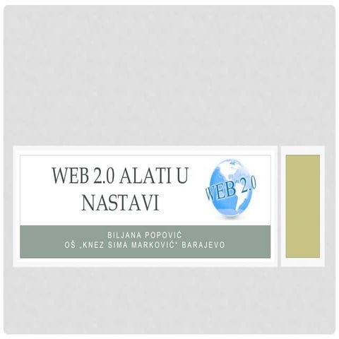 Web 2.0 alati u nastavi | PPTX