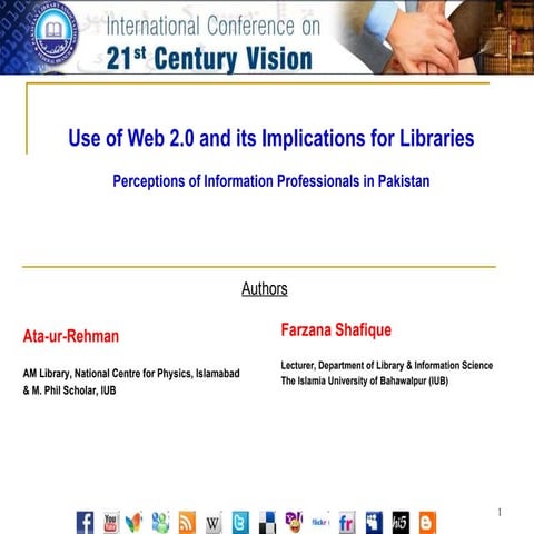 Web 20 And Its Implications For Libraries By Ata Ur Rehman And Farzana