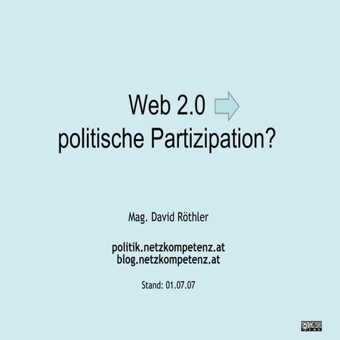 Web20 Politische Partizipation | PPT