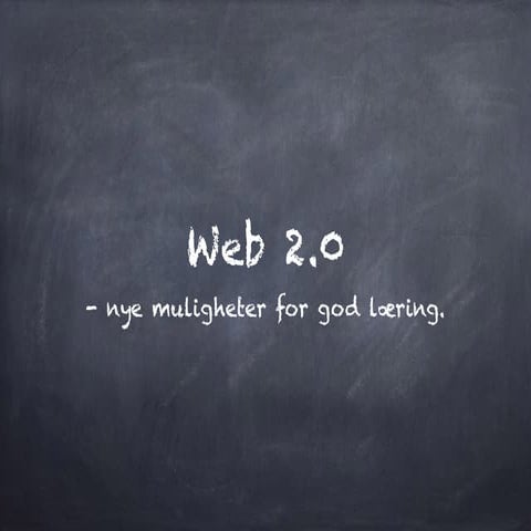 Web20 i undervisning | PPT