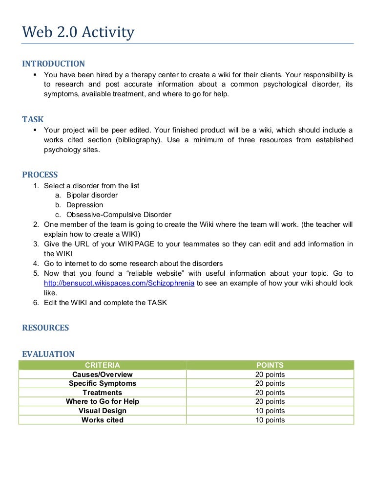 Web 20 training handout