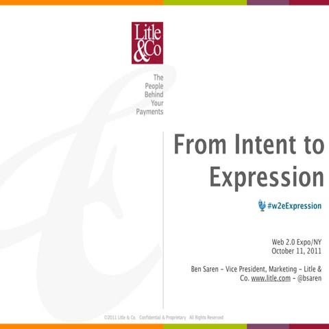 From Intent to Expression: The Meaning of Payments in the Web 2.0 World ...