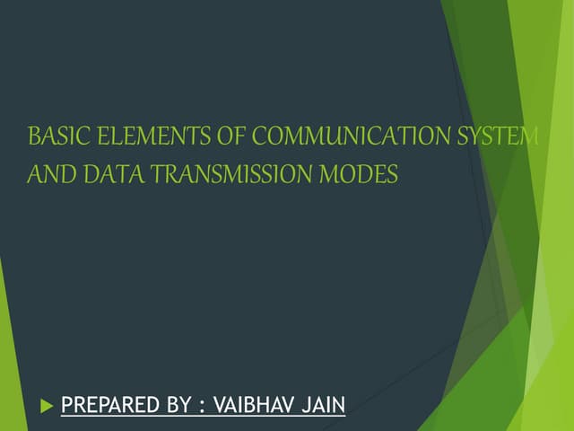 Transmission Modes in Computer Networks | PPT
