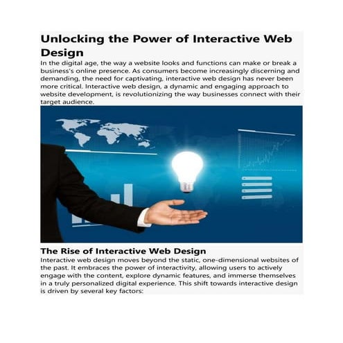Unlocking the Power of Interactive Web Design | PDF