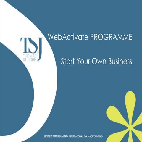 WebActivate "Start your own business" | PPTX