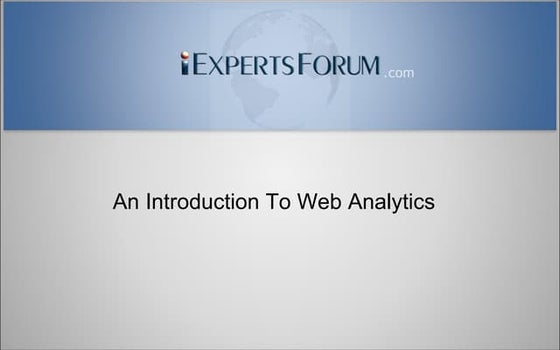 Web Analytics in 10 slides | PDF